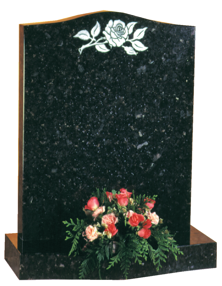 Buy Granite Headstone - Ogee top headstone with ogee base, Memorials ...